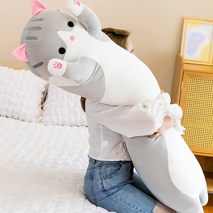 Long Squishy Cat Pillow Plush Toy – Squishy Plushies