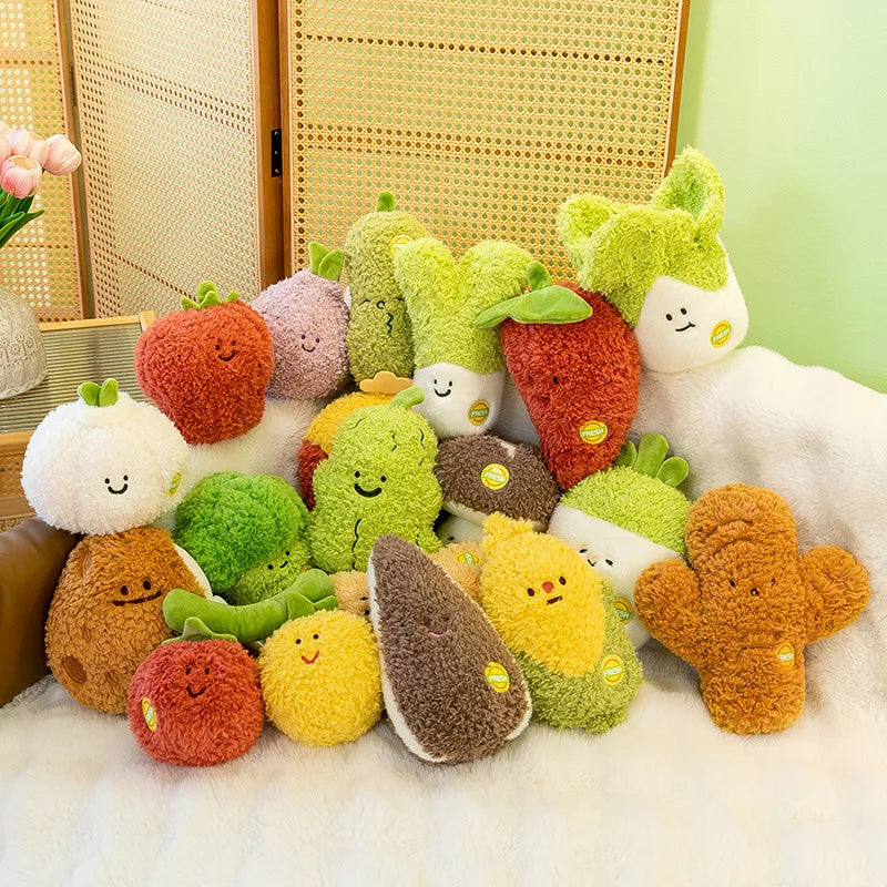 Fluffy Fruit and Vegetable Plushies – Squishy Plushies