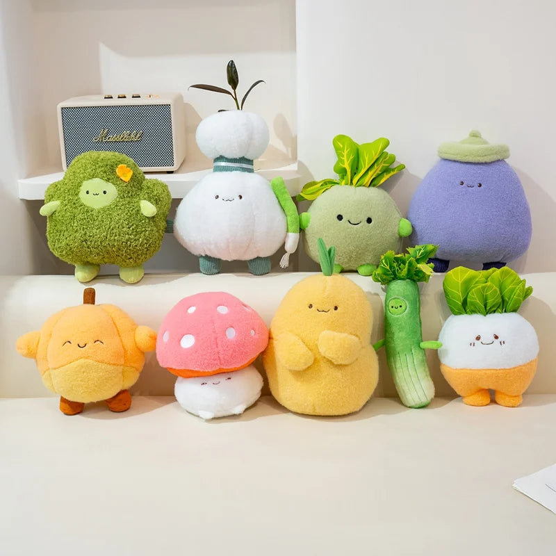 Fuzzy Fruit and Veg Food Plushie Collection – Squishy Plushies