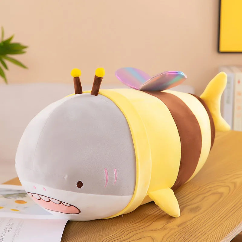 Squishy Shark Bee Plushie - Funny Amusing Stuffed Animal – Squishy Plushies