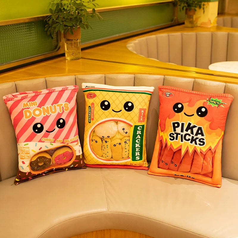 Snacks Plushie Bag - Sweet Treats Stuffed Plush Toy – Squishy Plushies